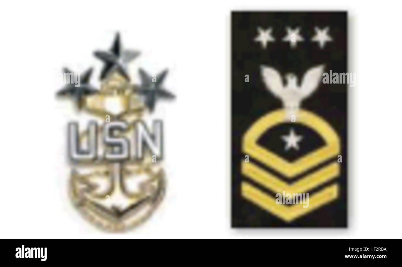 E9 USN MCPON Stock Photo - Alamy