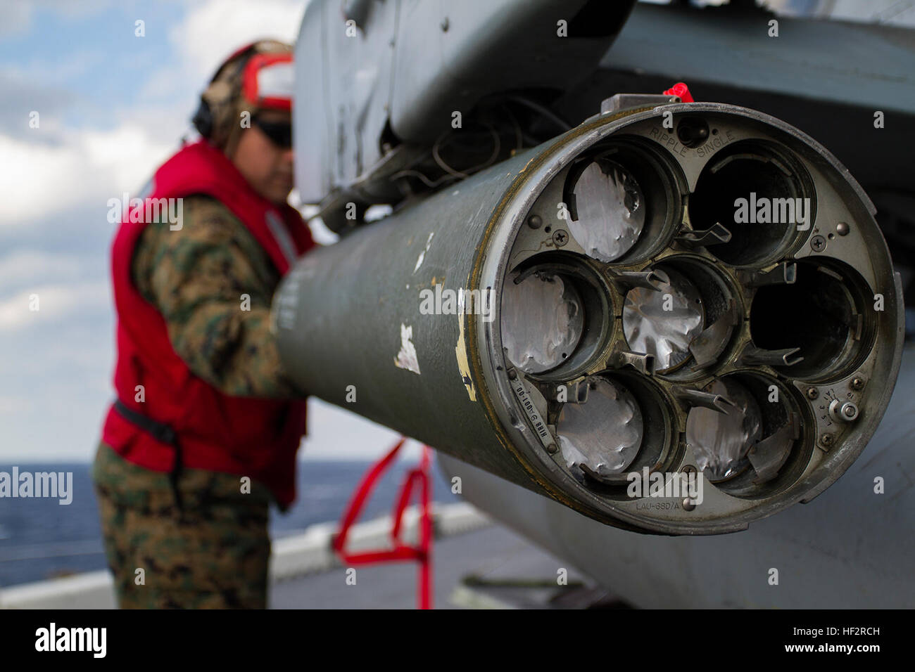 Gunnery Sergeant Edward Lujan, an aviation ordnance chief with Marine ...