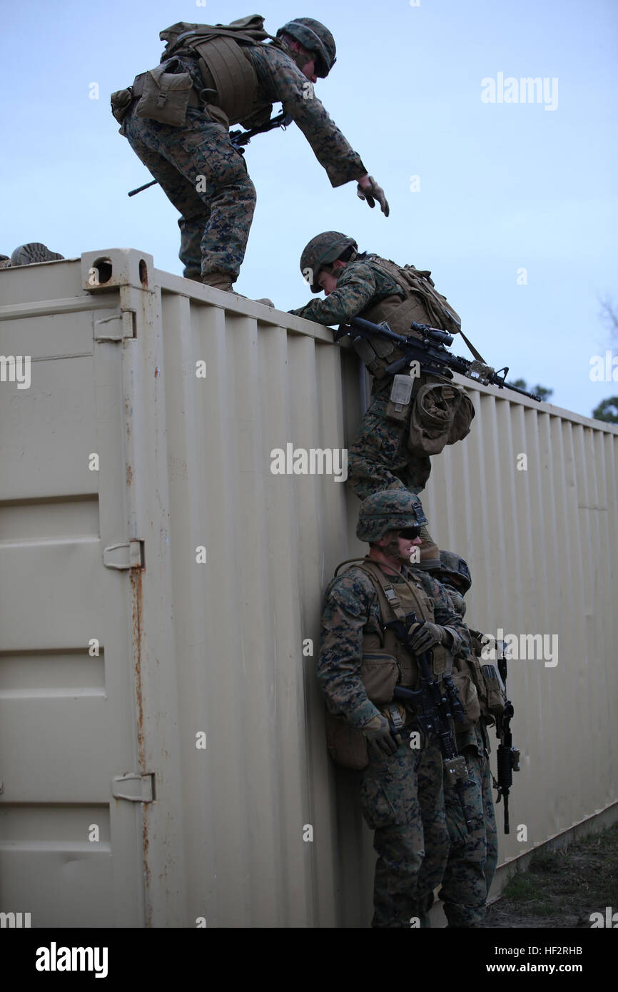 Marines with Company A, Ground Combat Element Integrated Task Force ...