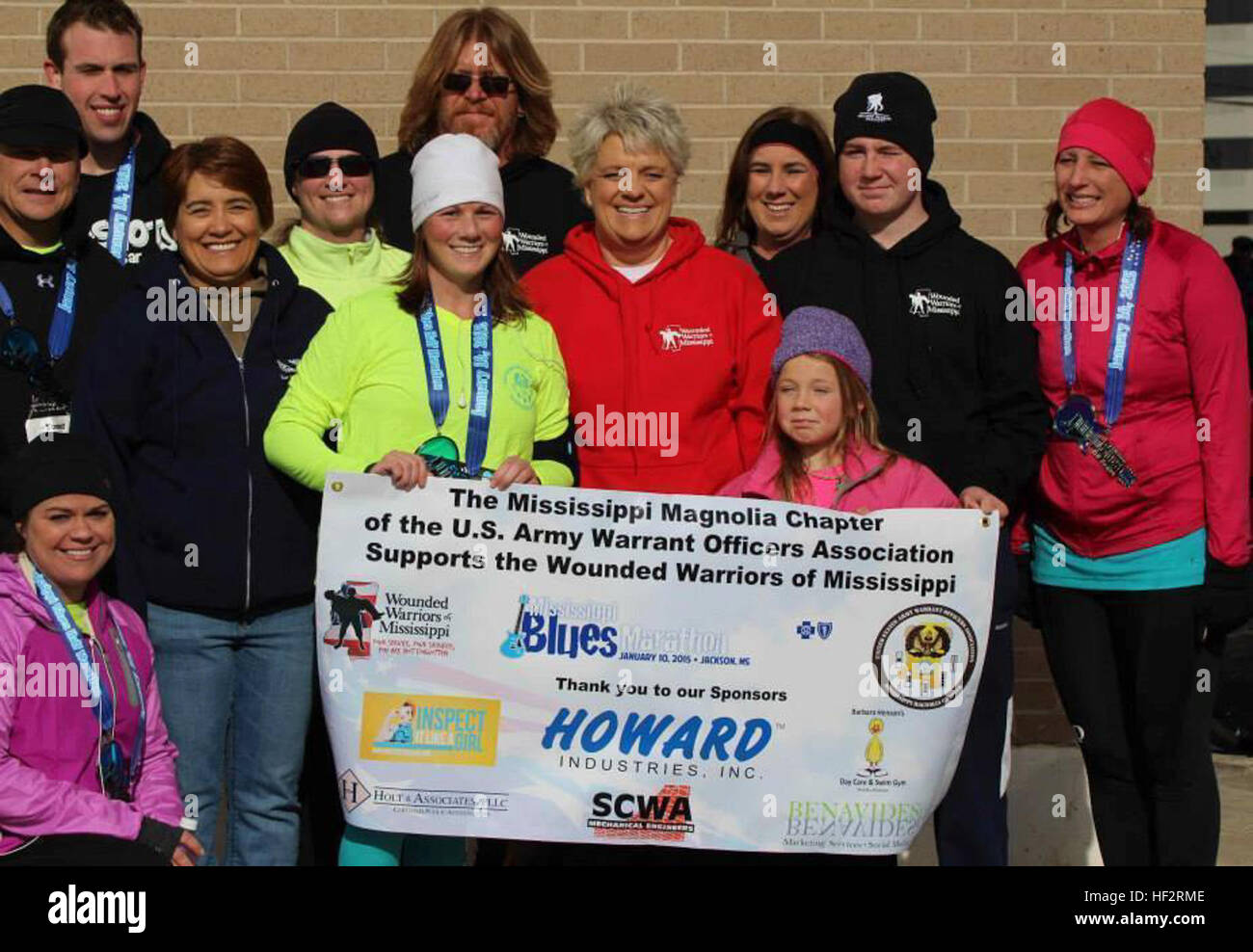 Chief Warrant Officer 2 Rachel Henson and members of the Mississippi ...