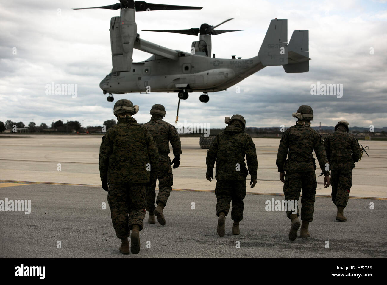 U.S. Marine landing support specialists with Special-Purpose Marine Air ...