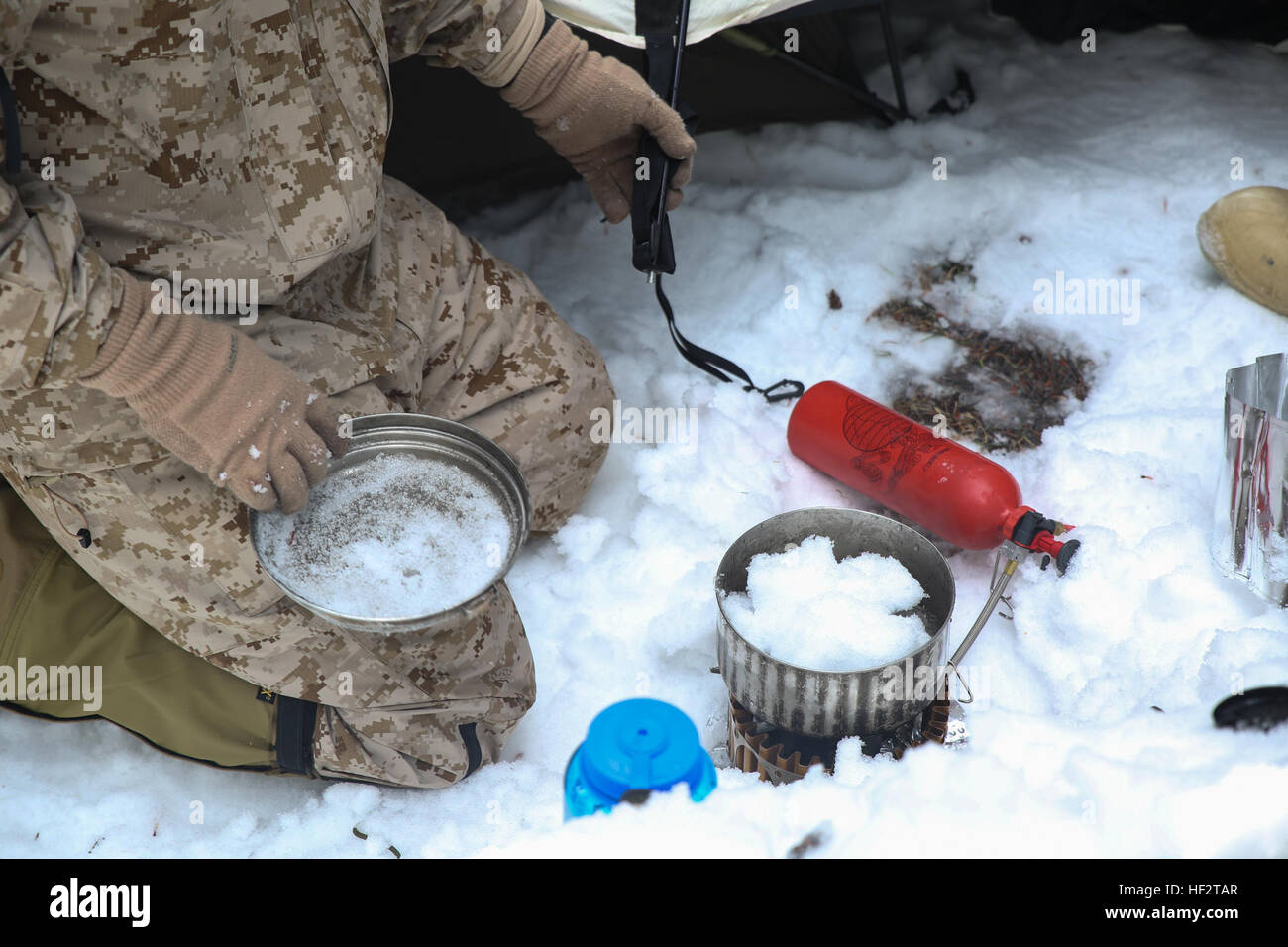 A Marine with Combat Logistics Battalion 26, Headquarters Regiment, 2nd ...