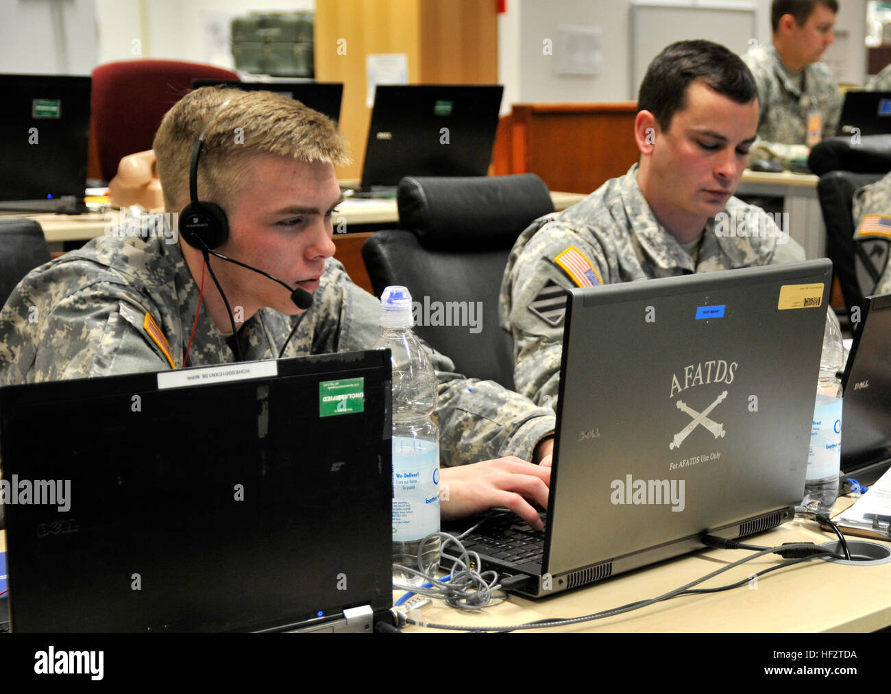 Sgt. Davin R. Hill, a forward observer from Tupelo, Miss., and Staff ...