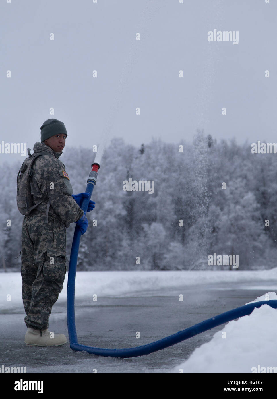 Alaska Army National Guard Soldiers of the 207th Engineer Utility ...