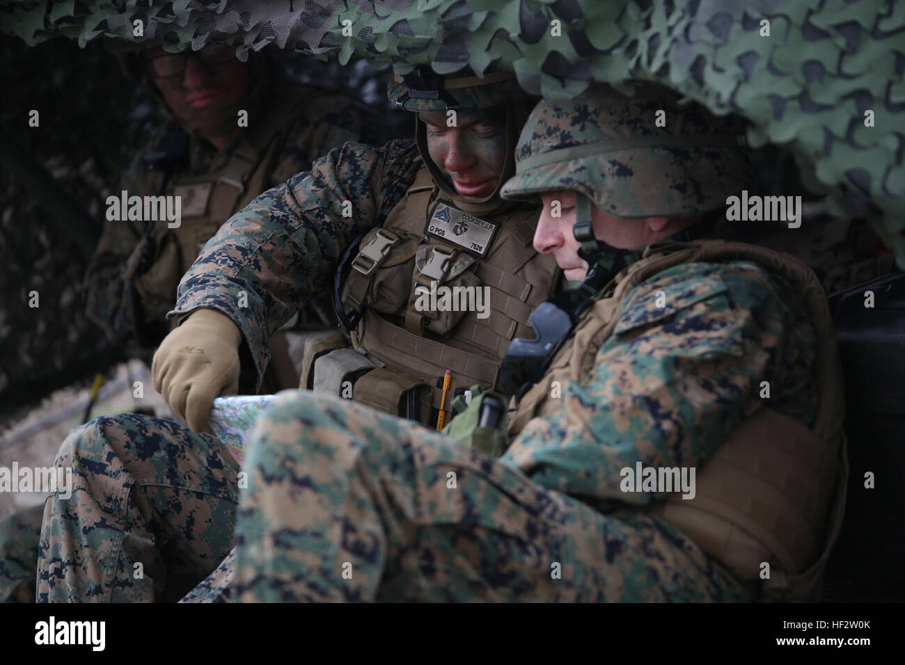 Fire support Marines conduct field exercise at Marine Corps Base Camp ...