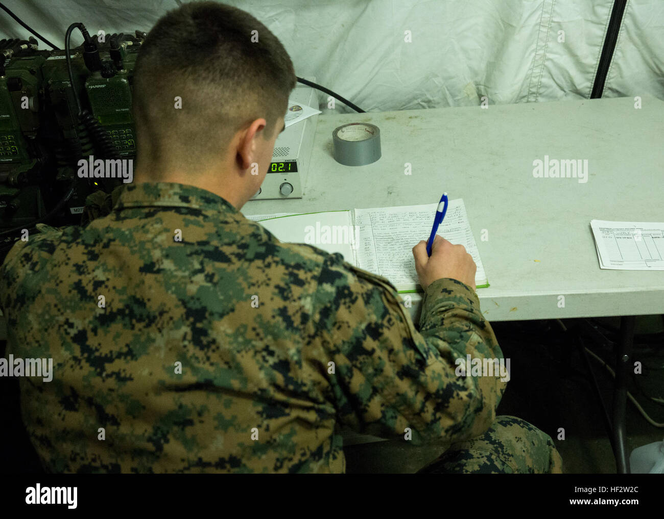 Cpl. Travis Lord, a field radio operator with Combat Logistics Regiment ...