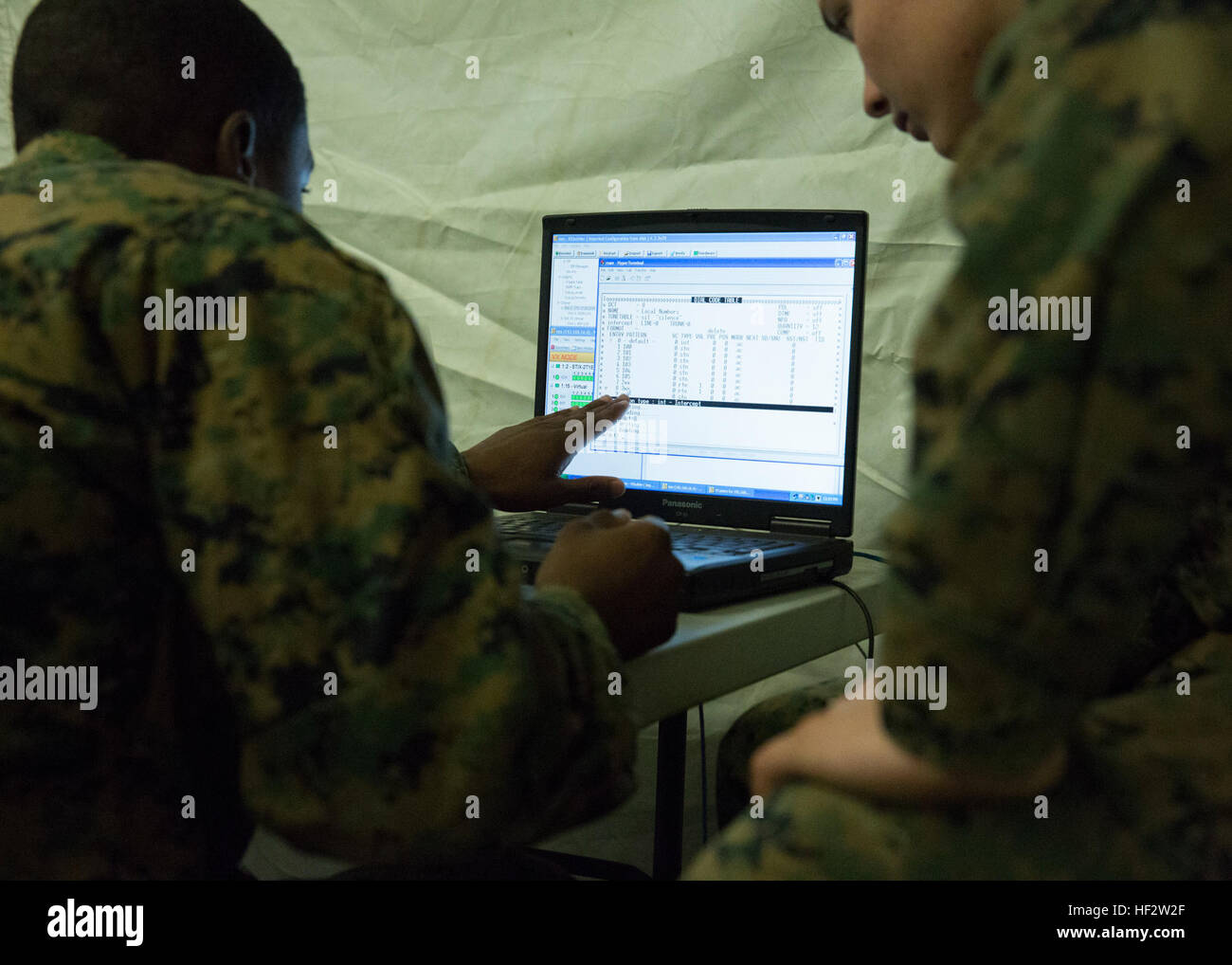 Sgt. John Waters, a field radio operator with Combat Logistics Regiment ...