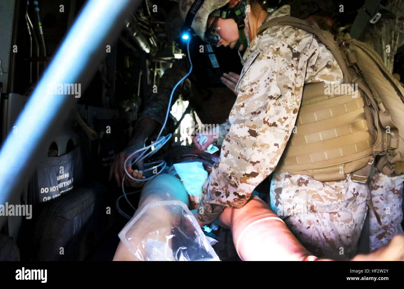 A corpsman with Alpha Surgical Company, 1st Medical Battalion, 1st ...