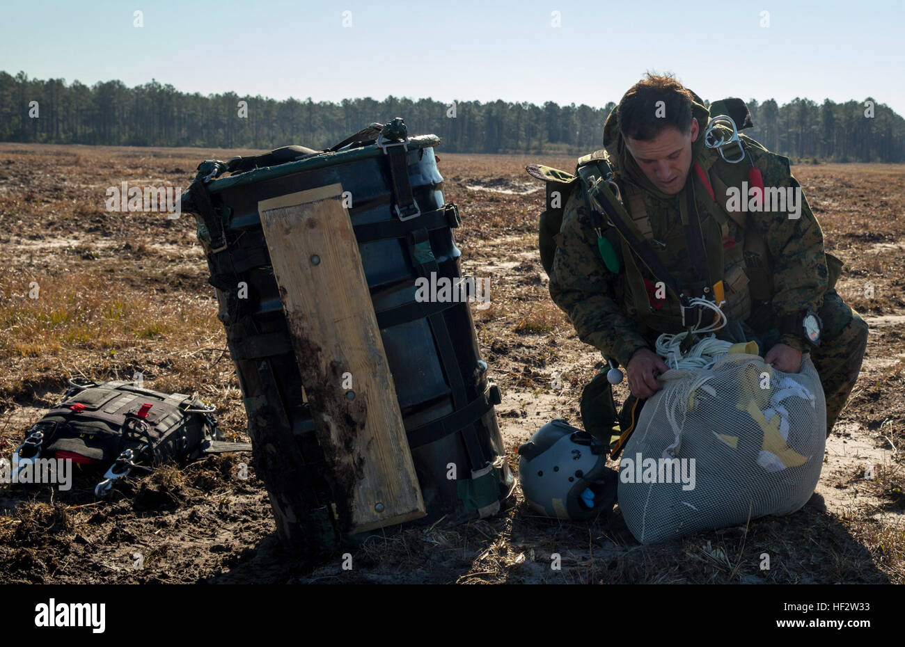 A Marine, with Force Company, 2nd Reconnaissance Battalion, 2nd Marine ...