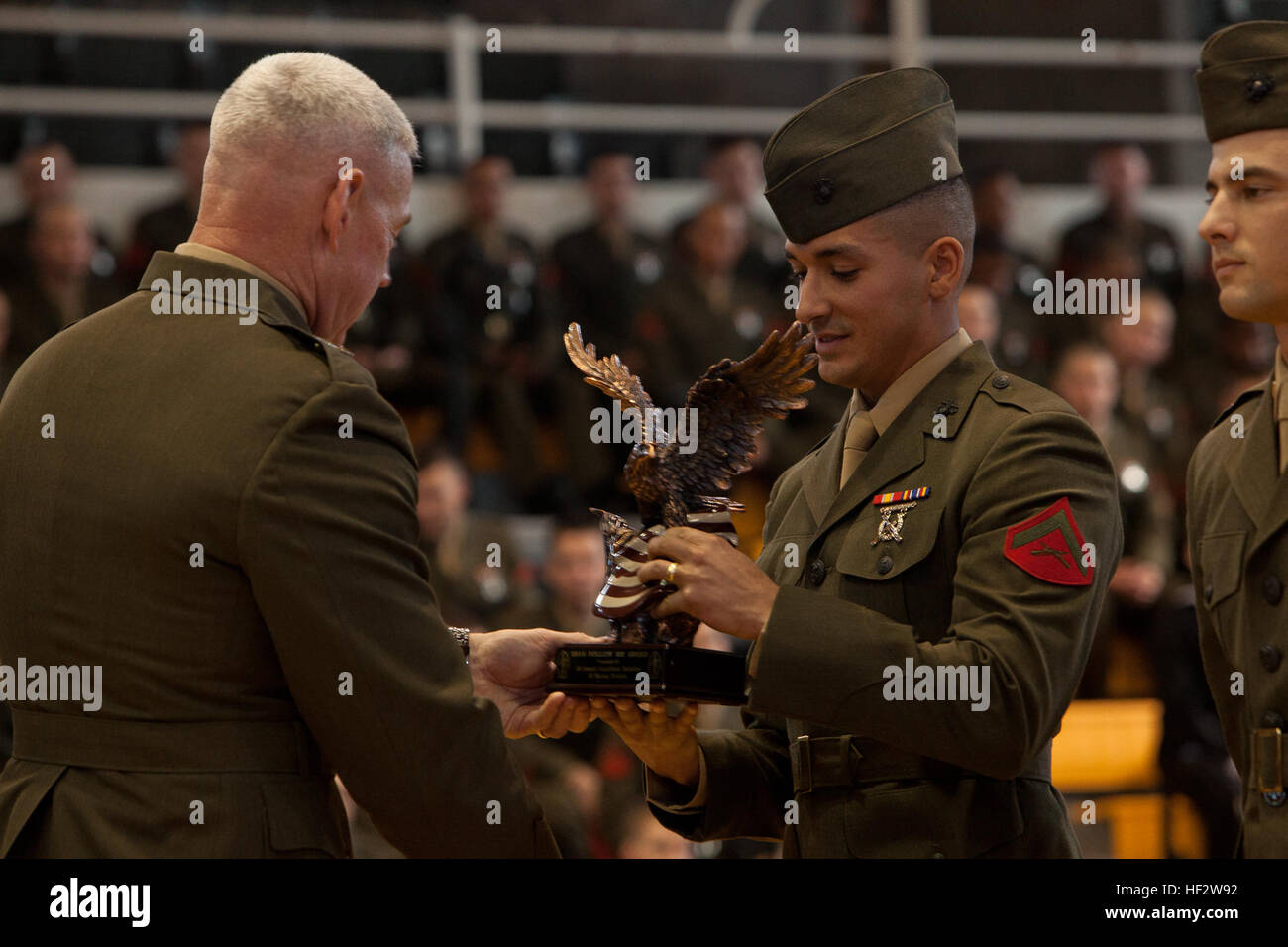 U.S. Marine Corps Maj. Gen. Brian D. Beaudreault, left, commanding ...