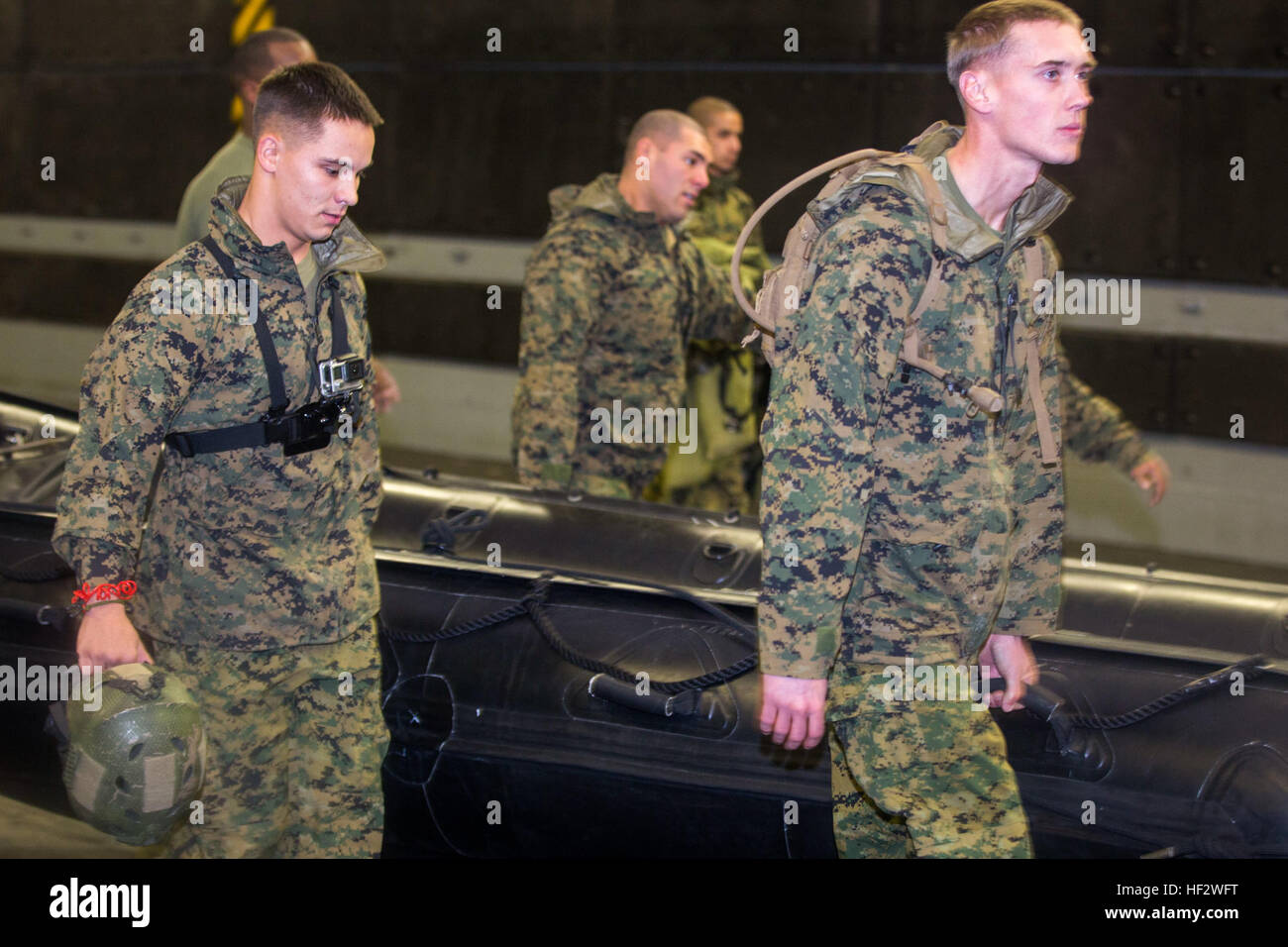 U.S. Marines with Company F, Battalion Landing Team (BLT) 2nd Battalion ...