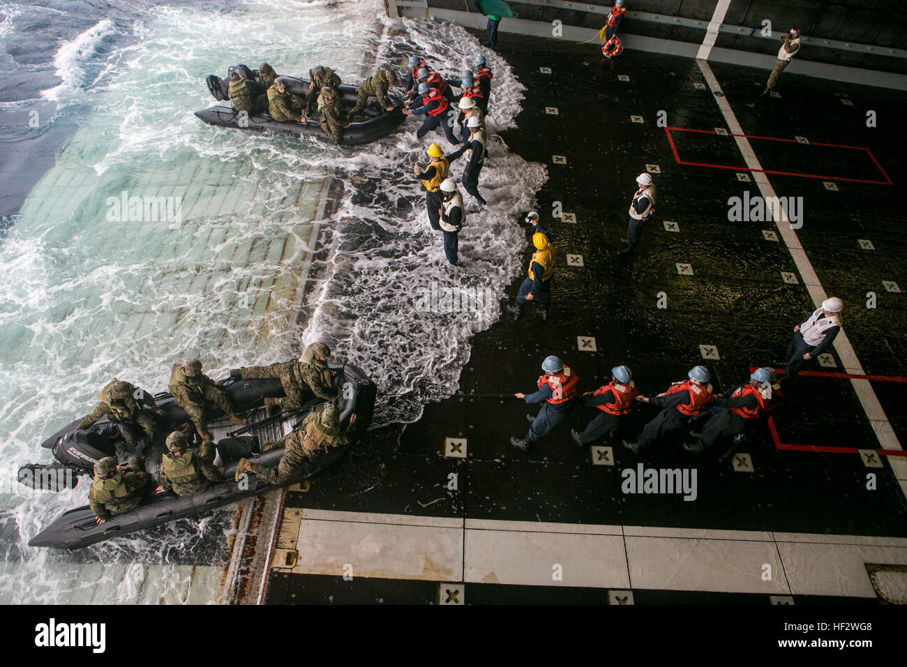 U.S. Marines with Company F, Battalion Landing Team (BLT) 2nd Battalion ...