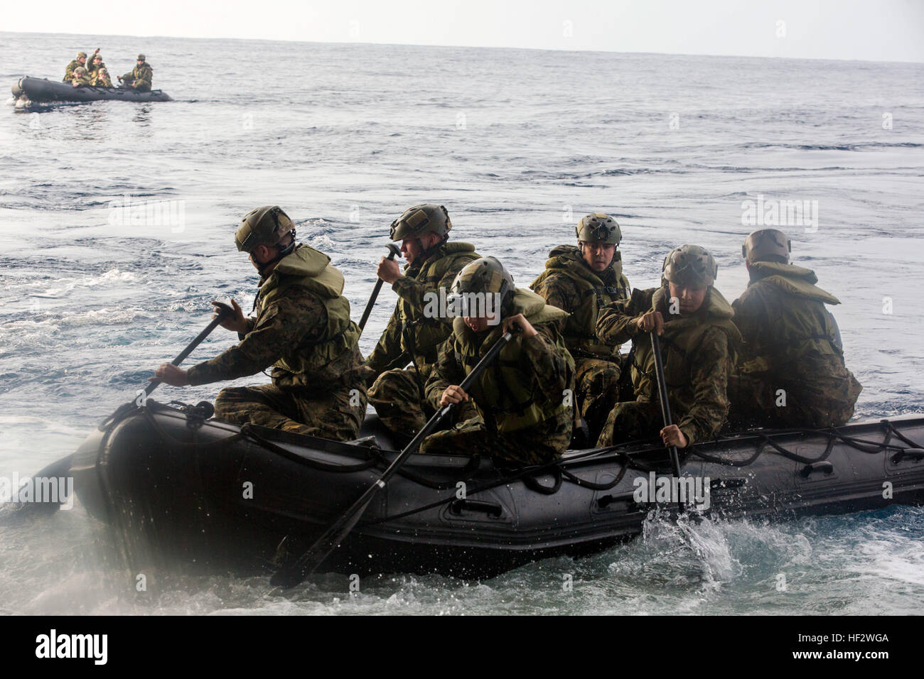 U.S. Marines with Company F, Battalion Landing Team (BLT) 2nd Battalion ...