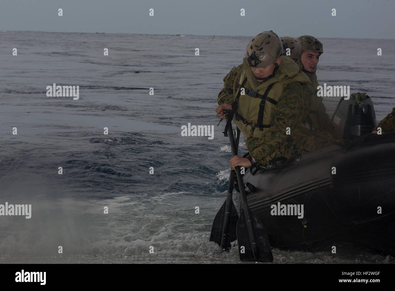 U.S. Marines with Company F, Battalion Landing Team (BLT) 2nd Battalion ...