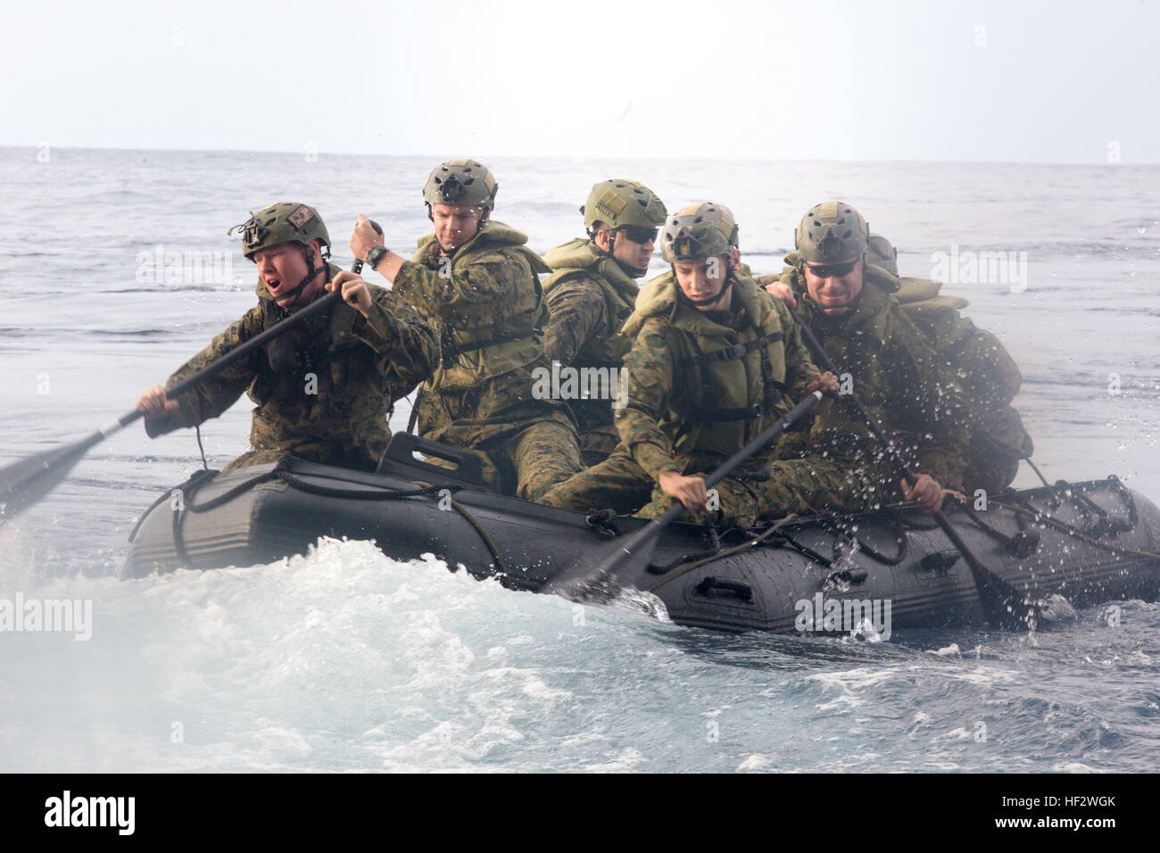 U.S. Marines with Company F, Battalion Landing Team (BLT) 2nd Battalion ...