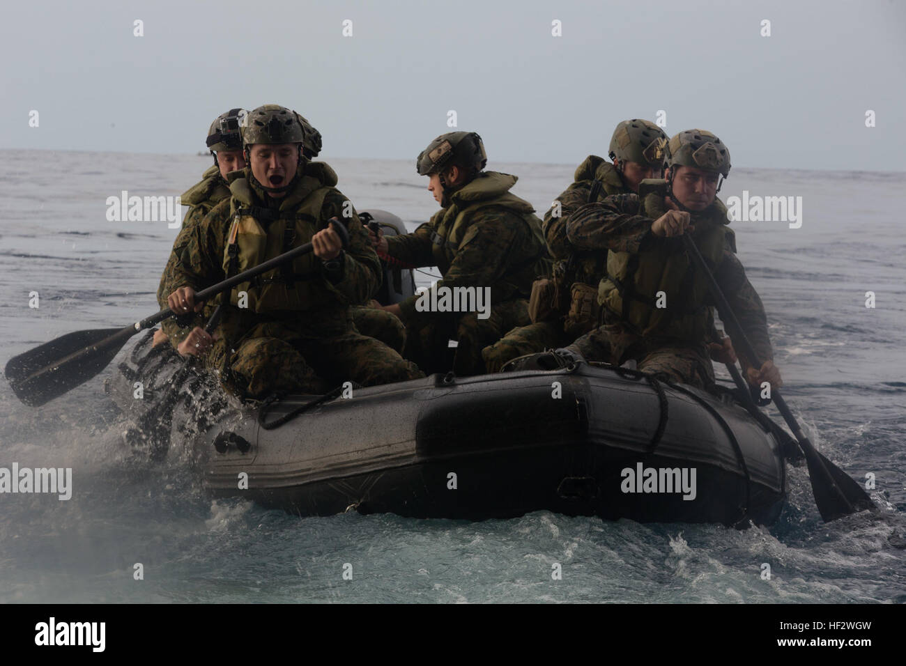 U.S. Marines with Company F, Battalion Landing Team (BLT) 2nd Battalion ...