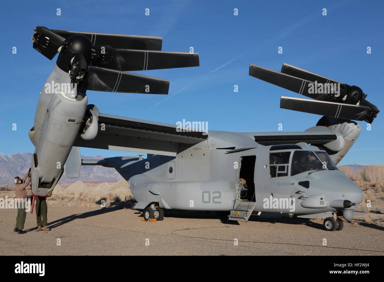 U.S. Marines with Marine Medium Tiltrotor Squadron (VMM) 268, Marine ...