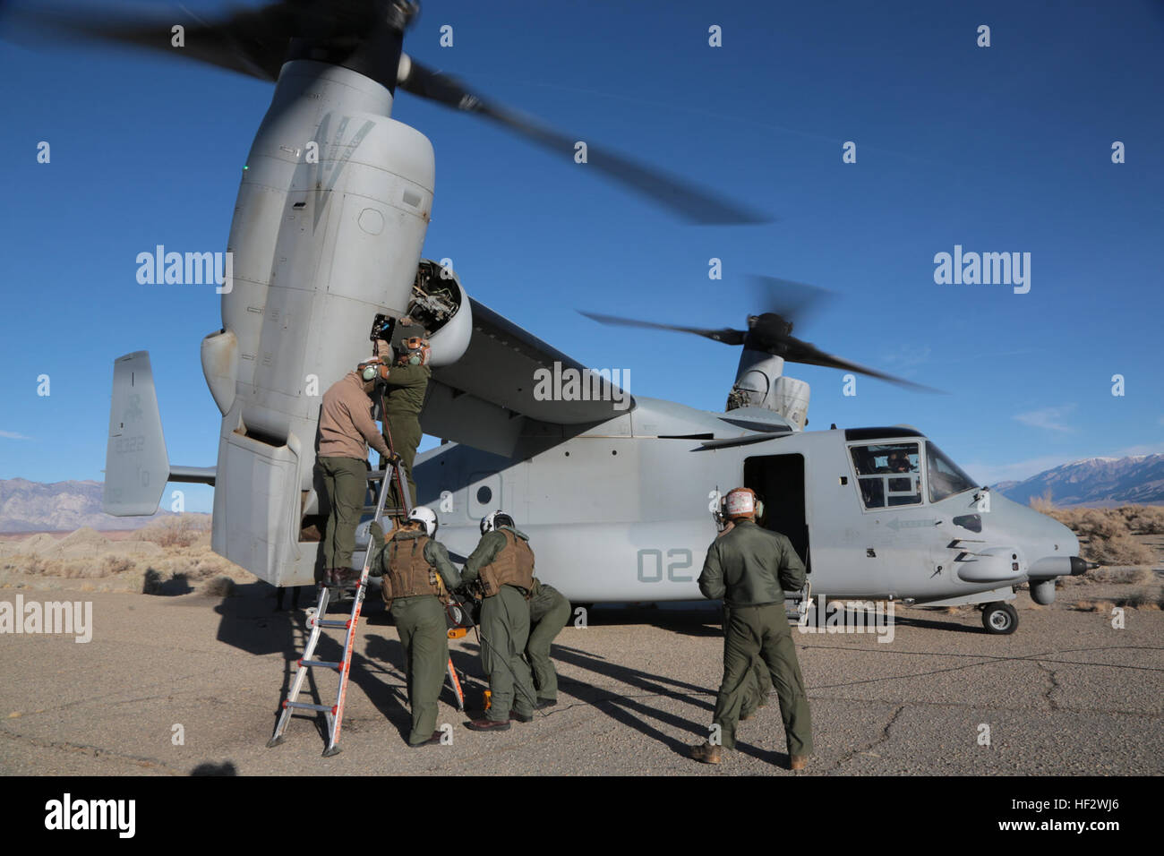 U.S. Marines with Marine Medium Tiltrotor Squadron (VMM) 268, Marine ...