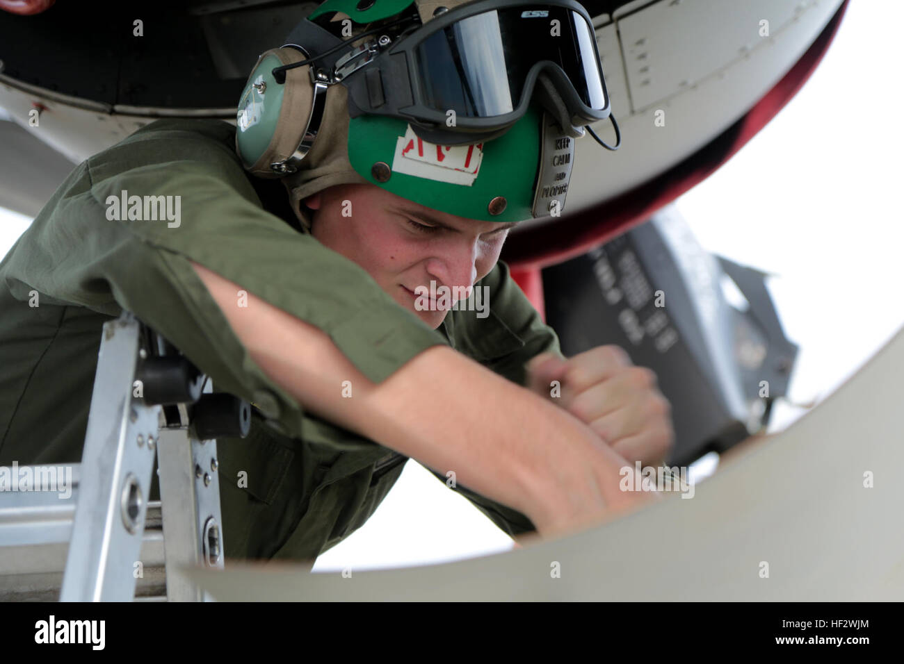 U.S. Marine Corps Lance Cpl. Jeremiah Calvert, a mechanic with Marine ...