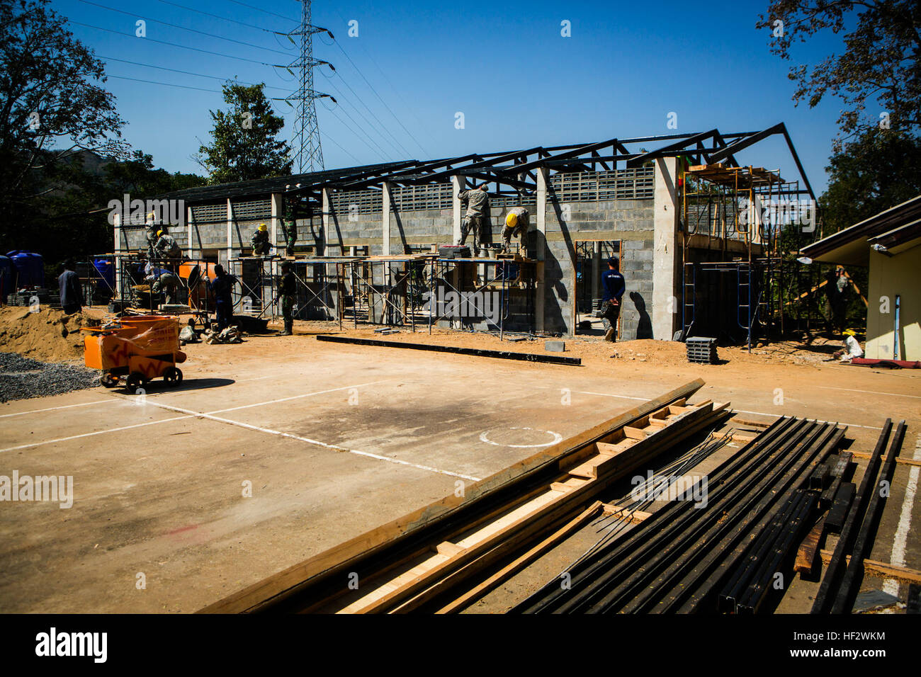 Soldiers with the Royal Thai Air Force, Indonesian Korps Marinir ...