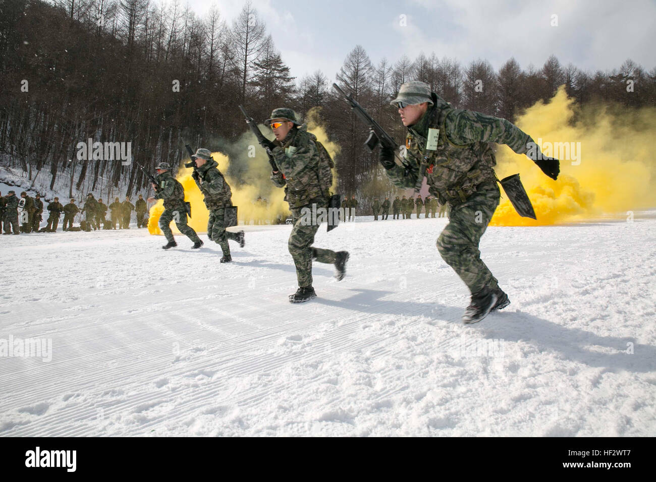 Republic of Korea Marines demonstrate their combat tactics for U.S ...
