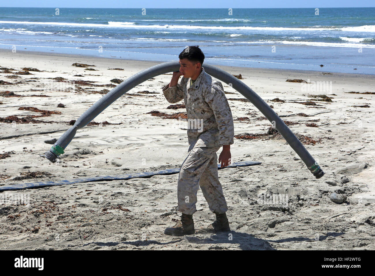 Corporal Fernando Cruz, a 21-year-old water support technician ...