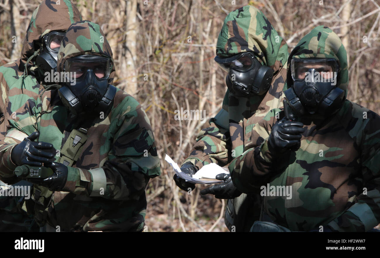 Marines from Marine Forces Reserve conduct a five-day CBRN defense ...