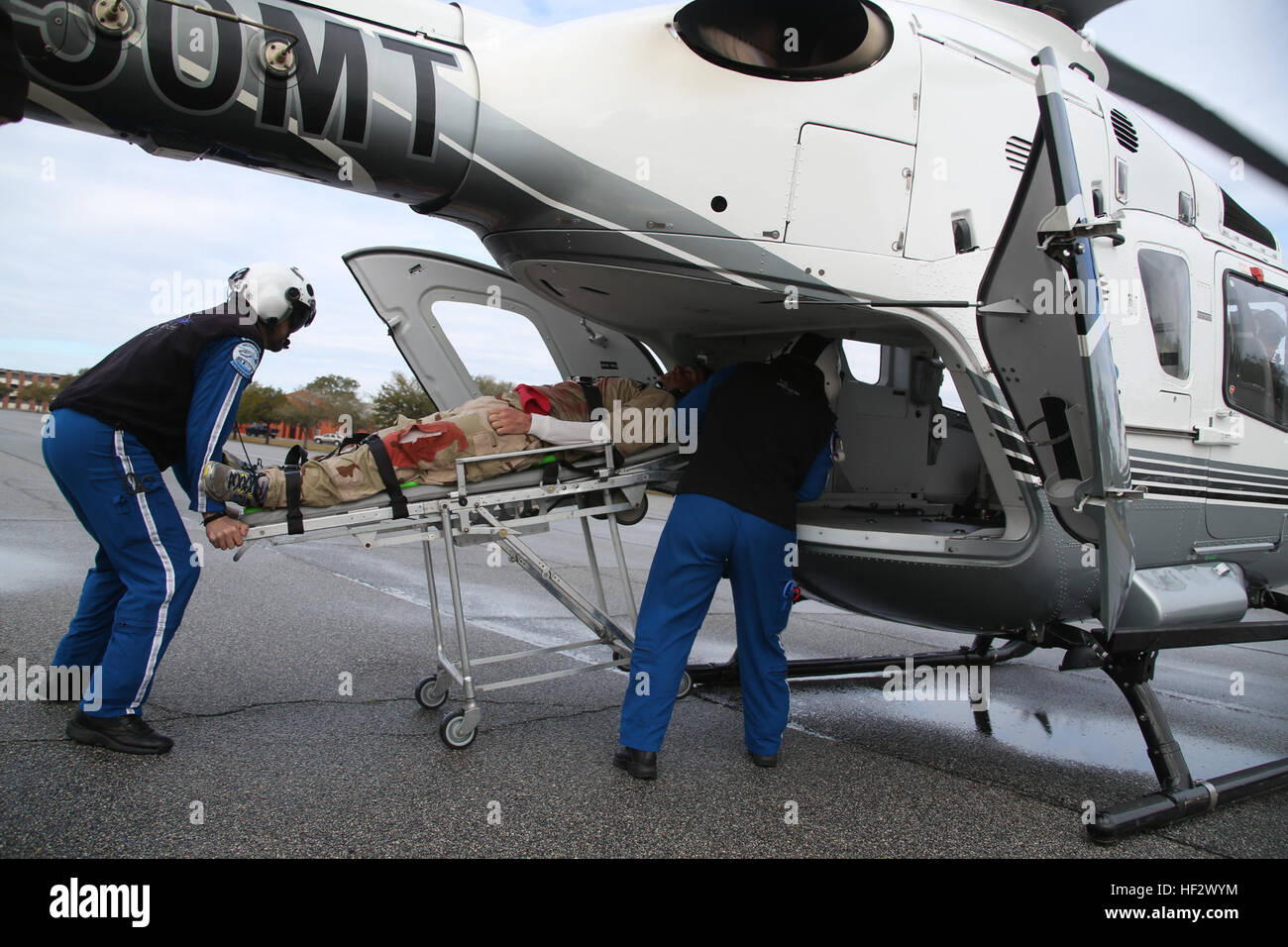 Justin Van Damme, flight paramedic and Julie Jones, flight registered ...