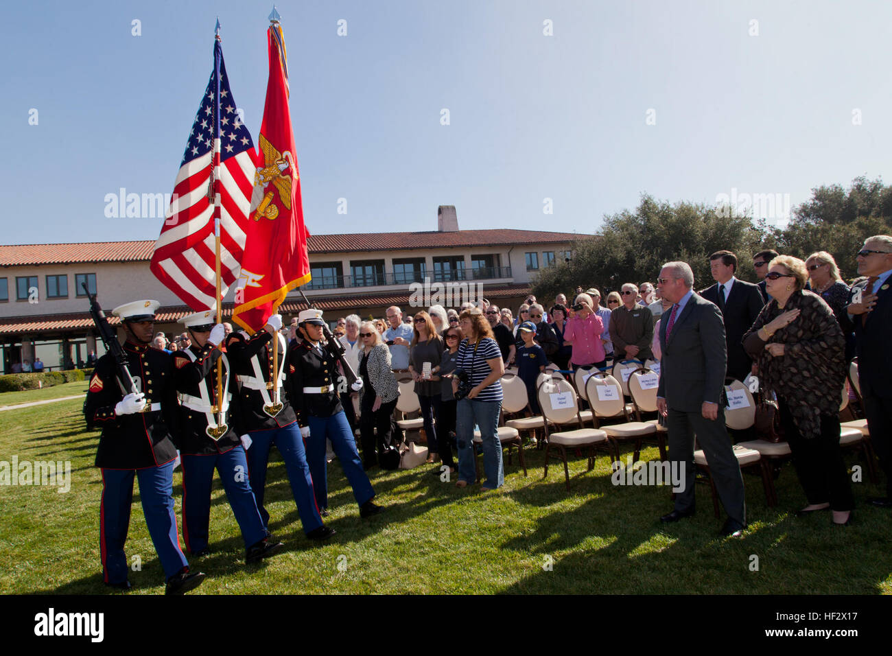 U.S. Marine Corps Headquarters and Support Battalion Color Guard ...
