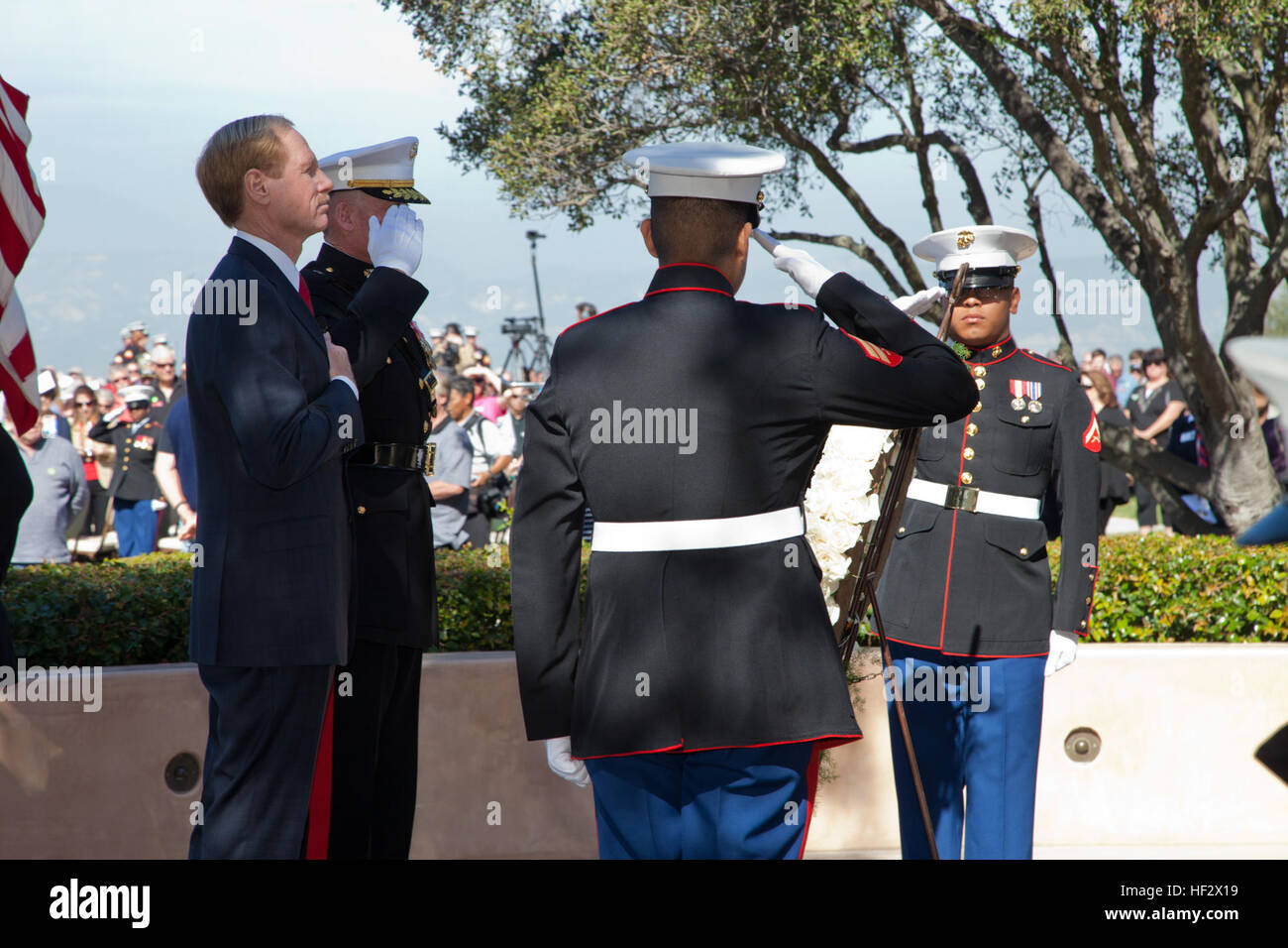 U.S. Marine Corps Brig. Gen. Edward D. Banta (inside left), Commanding ...