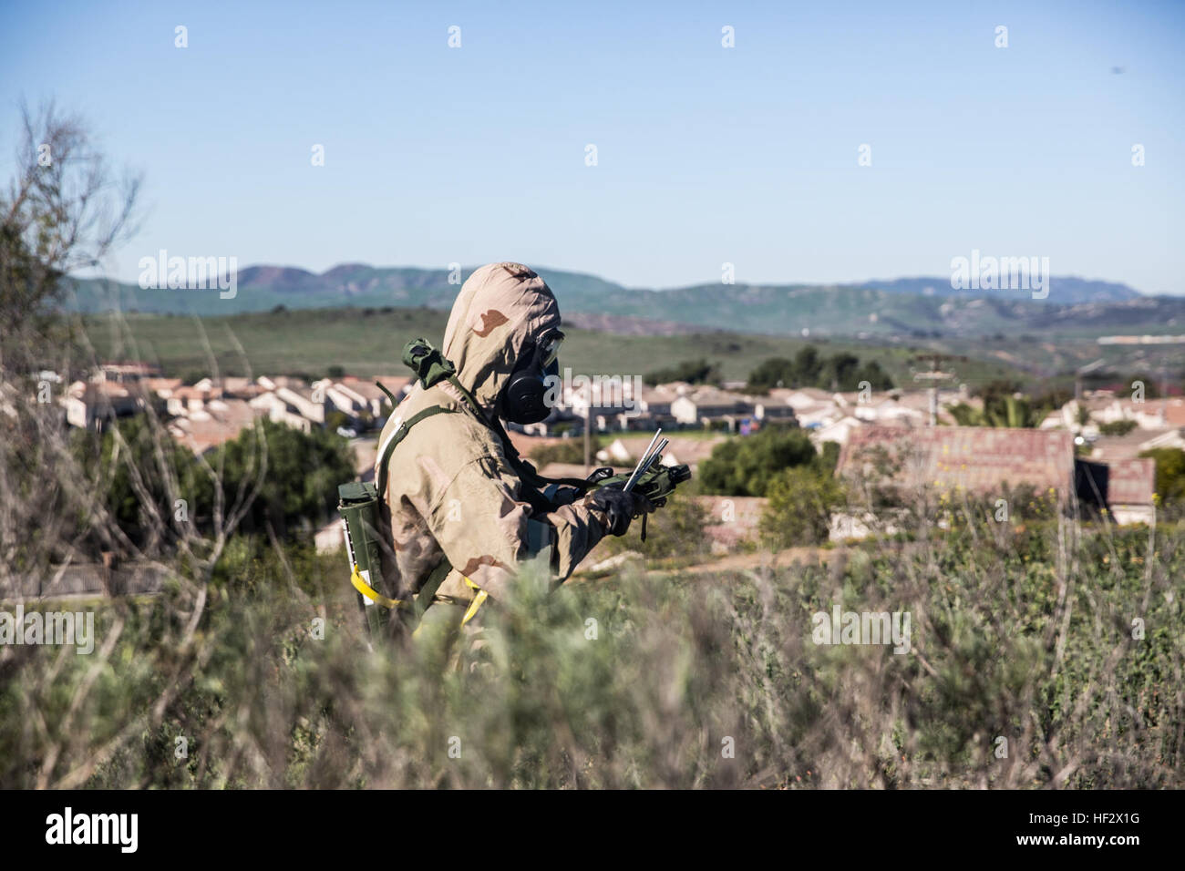 Reconnaissance surveillance decontamination marine hi-res stock ...