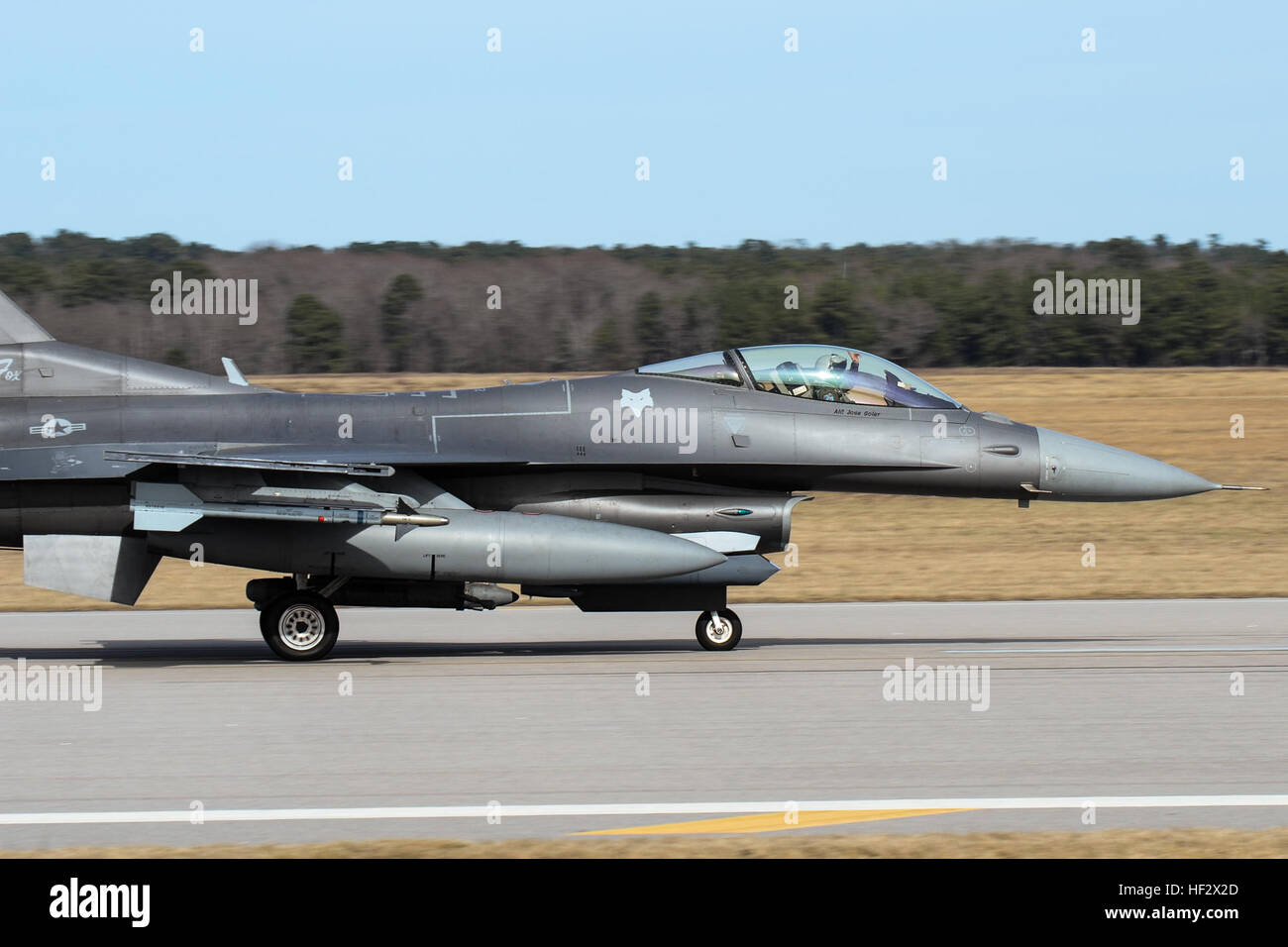 A U.S. Air Force fighter pilot with the 157th Fighter Squadron, South ...