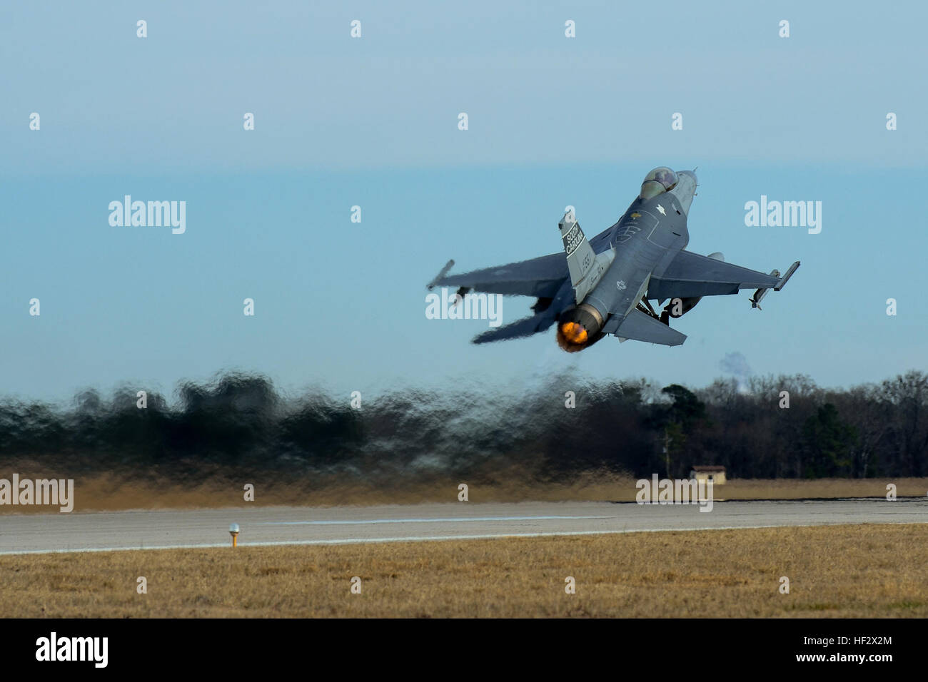 A U.S. Air Force fighter pilot with the 157th Fighter Squadron, South ...