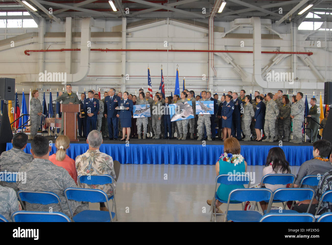 U.S. Airmen from the Hawaii Air National Guard 154th Wing Headquarters ...