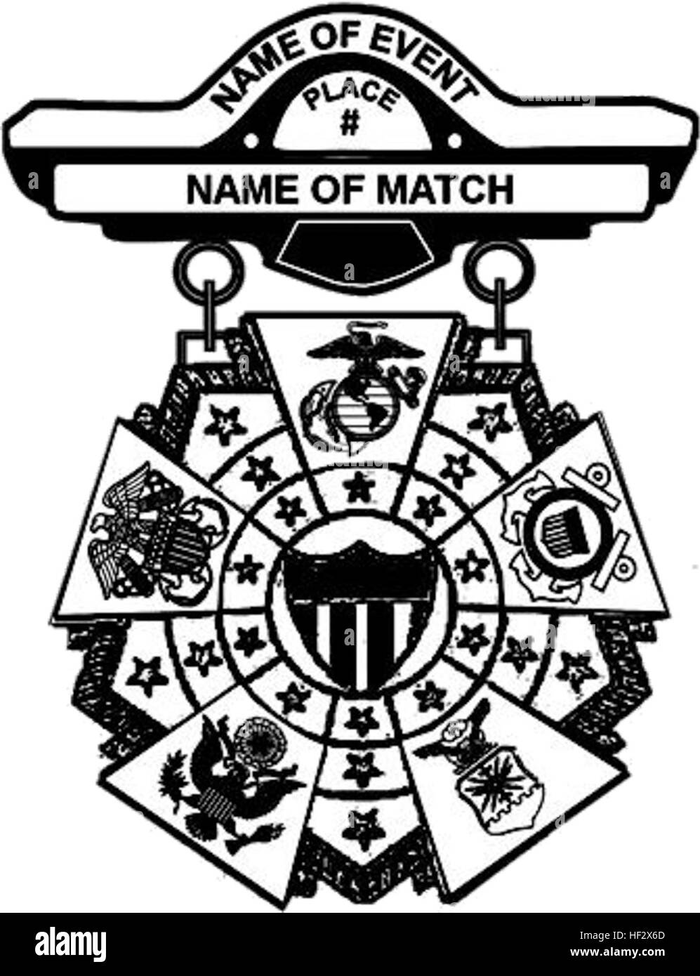 Army Interservice Competition Badge-Black and White Stock Photo - Alamy