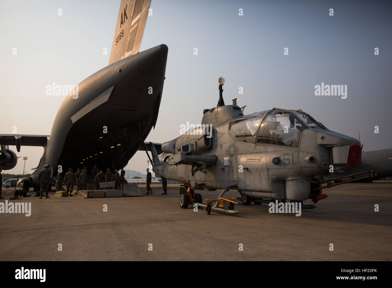 U.S. Marines with Marine Light Attack Helicopter Squadron 469 and ...