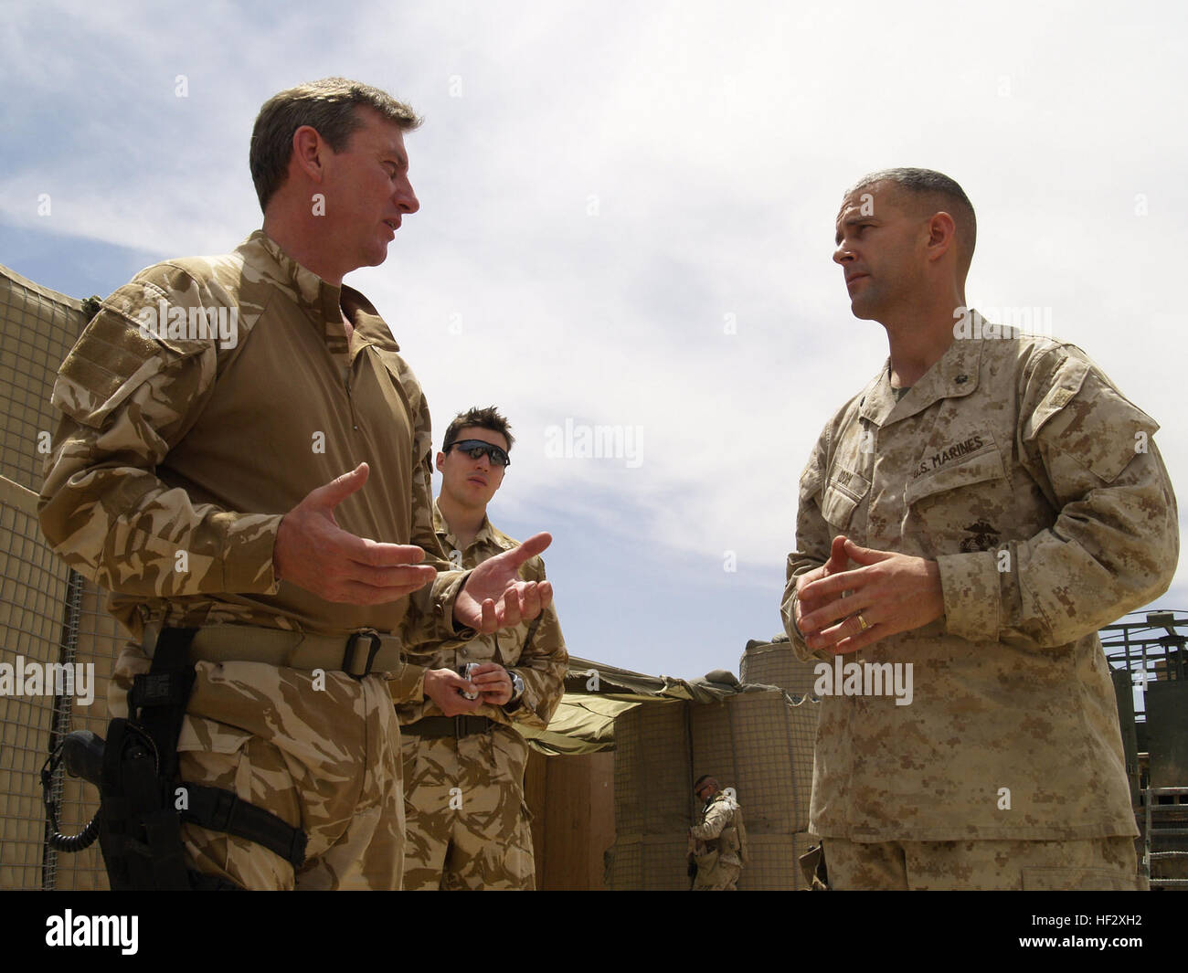 British Royal Marine Brigadier David A. Hook and U.S. Marine Lt. Col ...