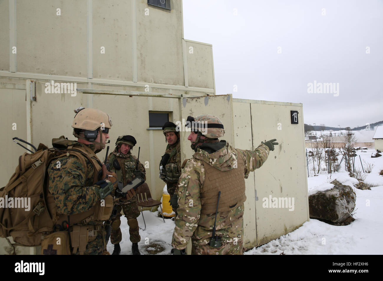 Soldiers from the 43rd Georgian Infantry Battalion conducted close air ...