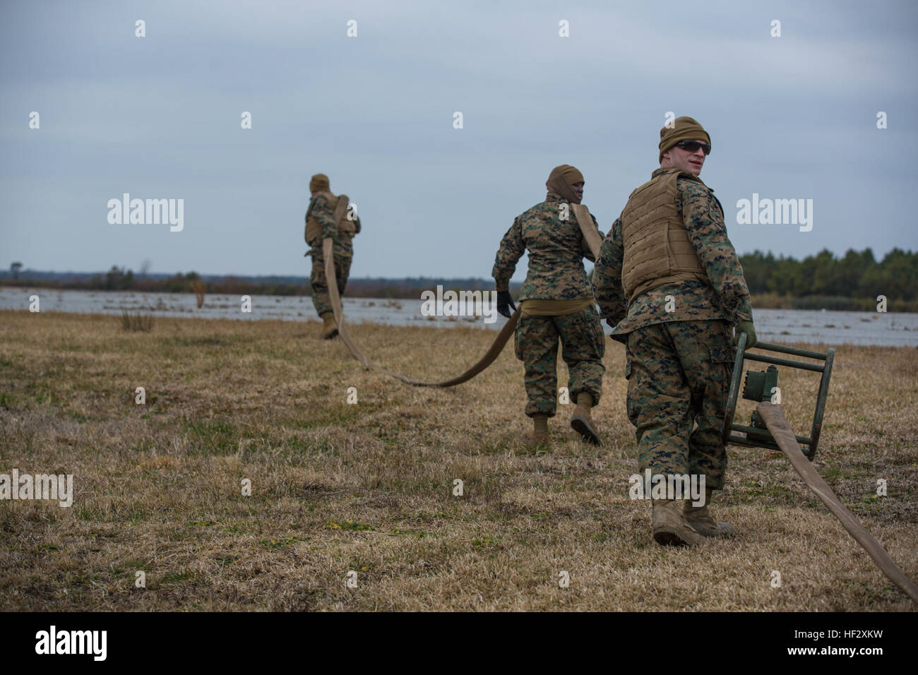 U.S. Marines assigned to Marine Wing Support Squadron (MWSS) 272 ...