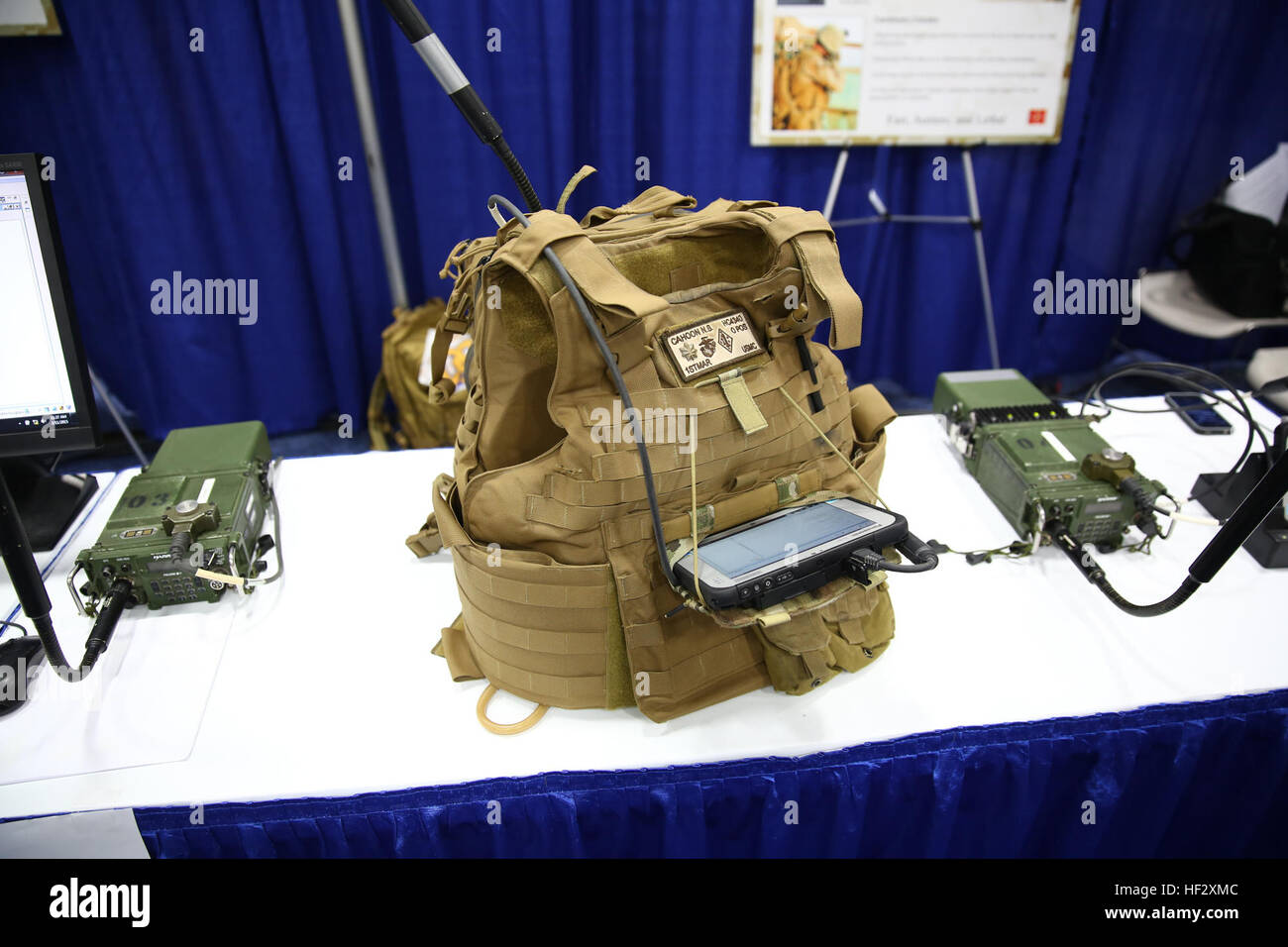 The 1st Marine Division displays a tablet attached to an Improved ...