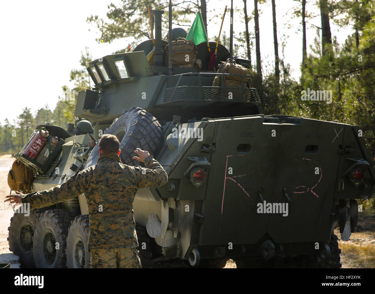 Crewmembers of Alpha Company, 2nd Light Armored Reconnaissance ...