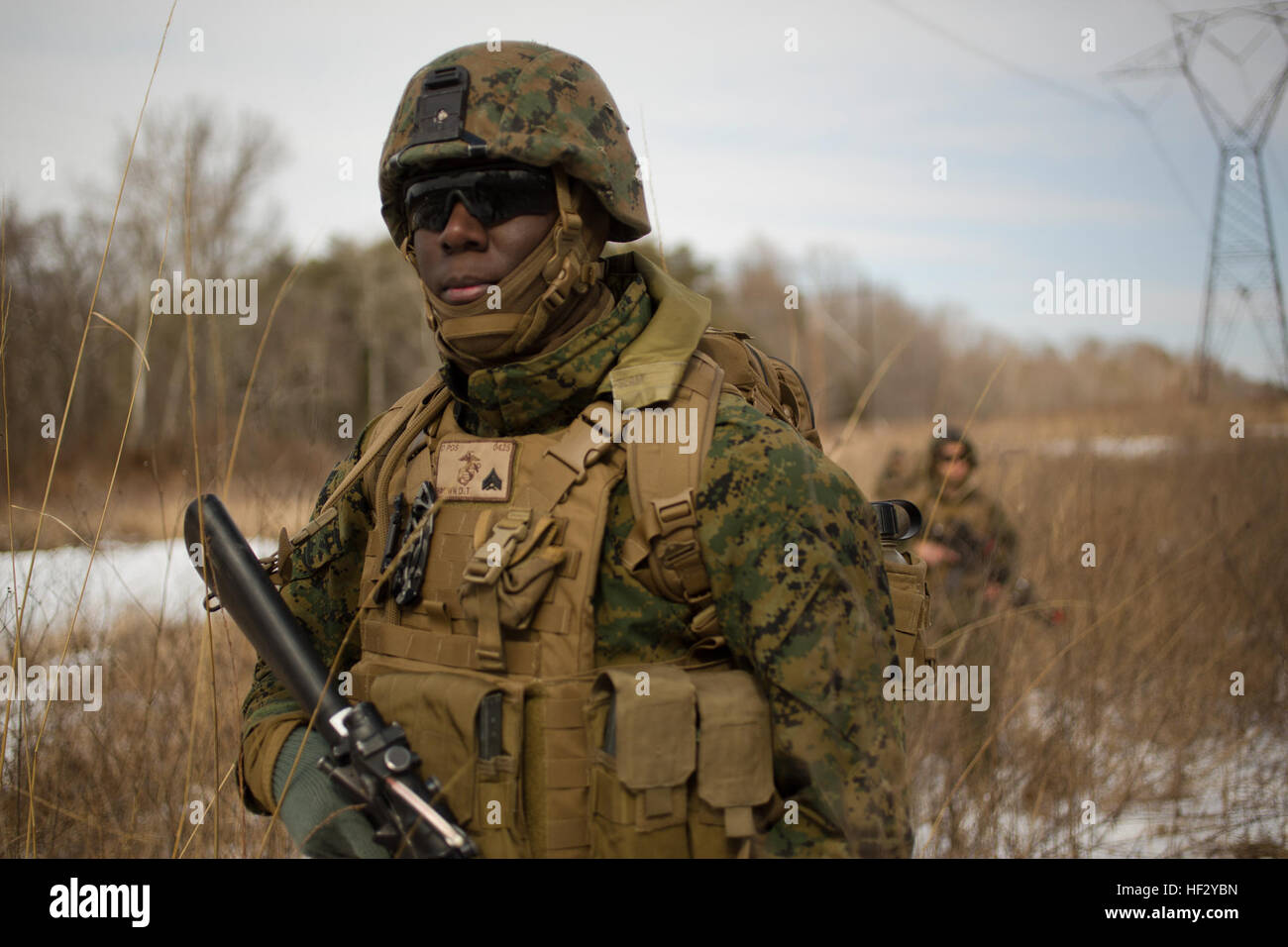 U.S. Marine Corps Cpl. Dylan Brown, team leader, Alpha Company, 1st ...