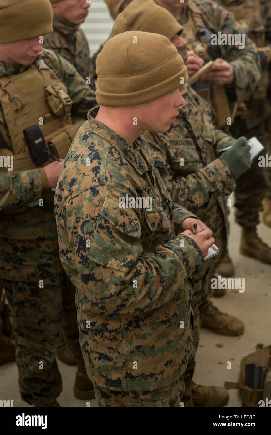 A U.S. Marine with Alpha Company, 2nd Transportation Support Battalion ...