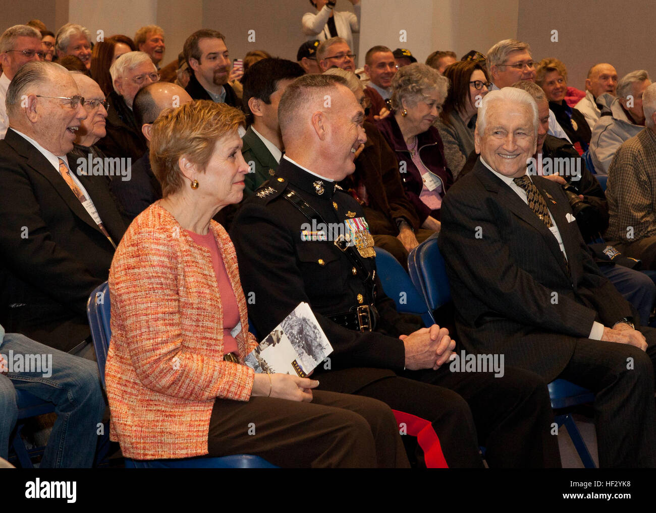 Commandant of the Marine Corps, Gen. Joseph F. Dunford, Jr., center ...