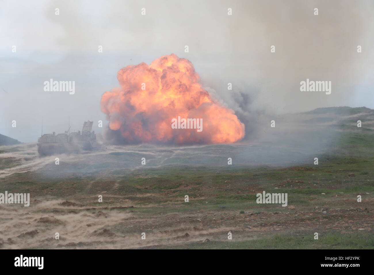 A U.S. Marine Corps Assault Breacher Vehicle (ABV) assigned to 1st ...