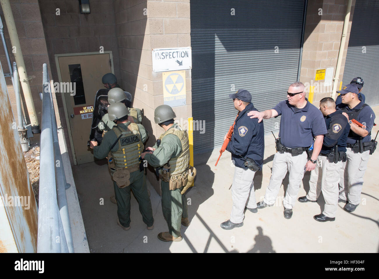 Members of the Marine Corps Logistics Base Barstow Special Reaction ...