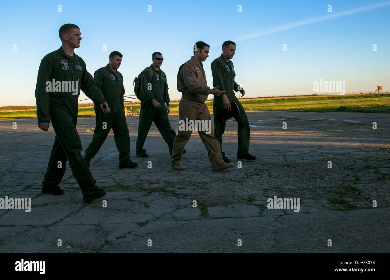 Marine and Spanish pilots coordinate night insertion training near ...