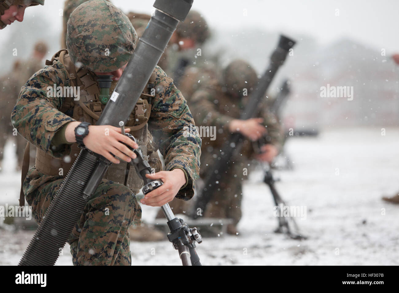 U.S. Marines with Alpha Company, Infantry Training Battalion (ITB ...