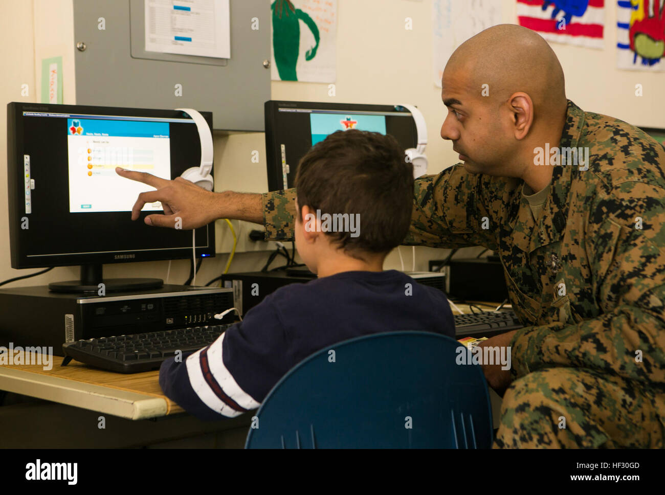U.S. Navy Seaman Farzan Hosein, a volunteer from Special-Purpose Marine ...