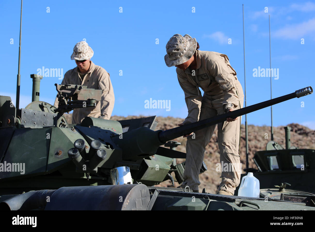 Lance Cpl. Paula Valerio, right, Light Armored Vehicle Crewman, LAV ...